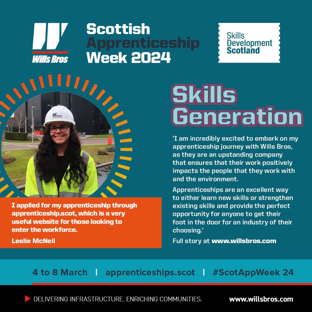 Scottish Apprenticeship Week 2024 - meet Leslie - Wills Bros