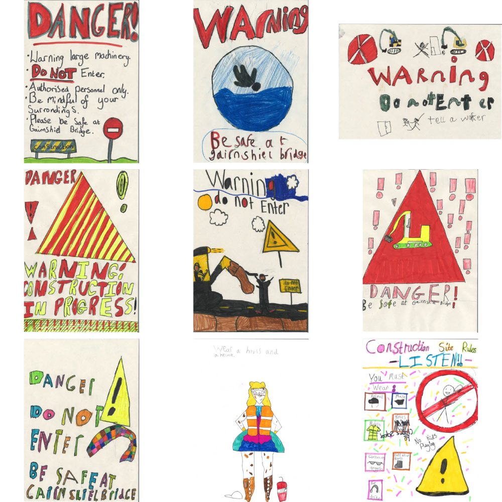 A939 New Gairnshiel Bridge - Site Safety Poster Competition - Wills Bros